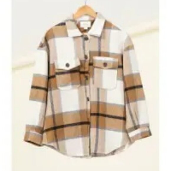 HYFVE | Tops | Plaid Shacket Jacket | Poshmark